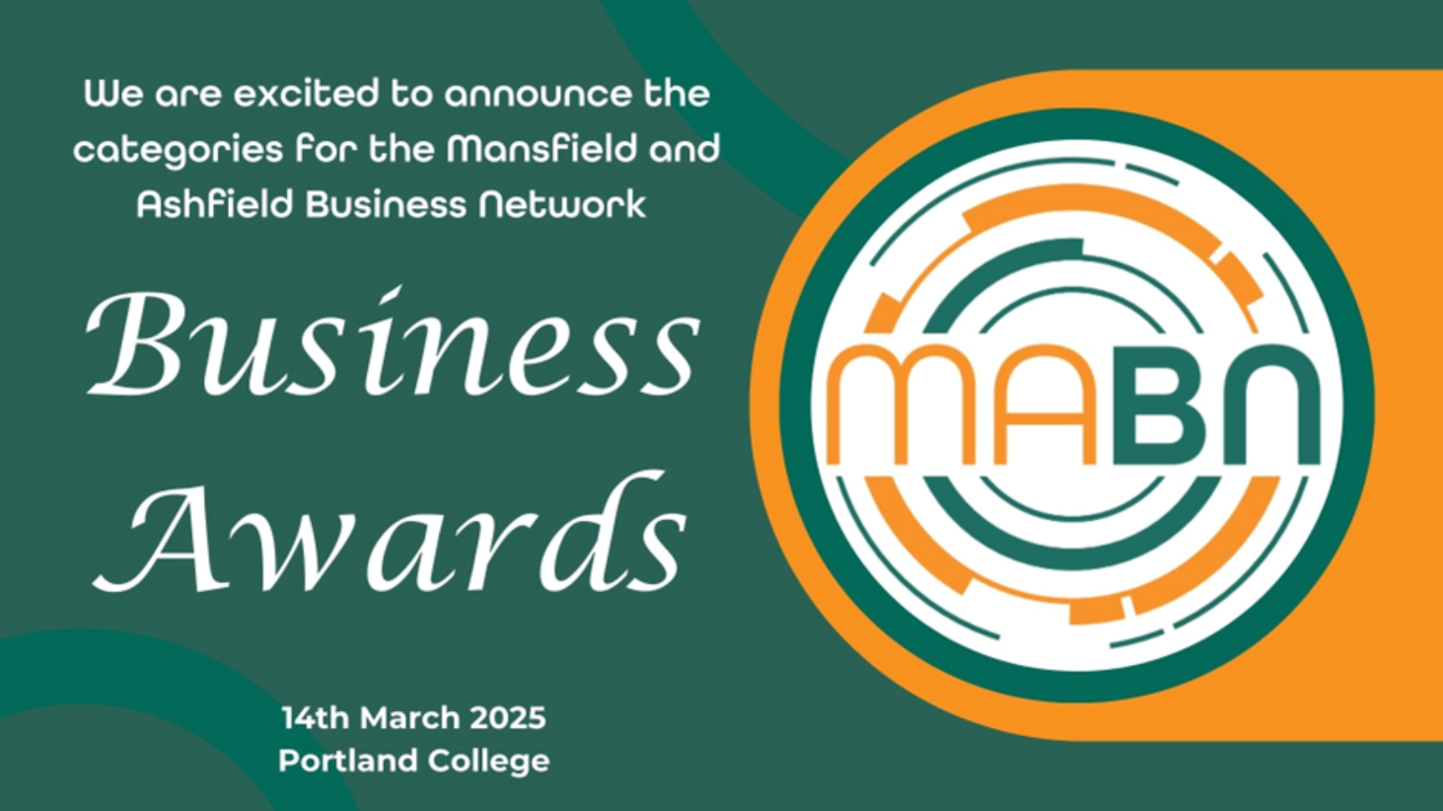 Celebrating Excellence: The Categories for the Mansfield and Ashfield ...